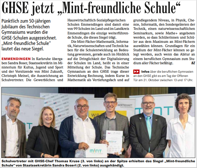 GHSE – Wir sind Schule